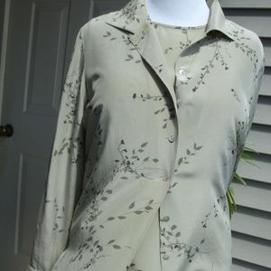 Kasper | Tops | Kasper Green Silk Career 2 Pieses Blouses 416 | Poshmark